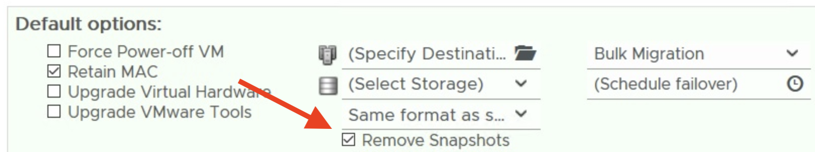 HCX and Virtual Machine Snapshots – VCF CORE ⦿ TECH